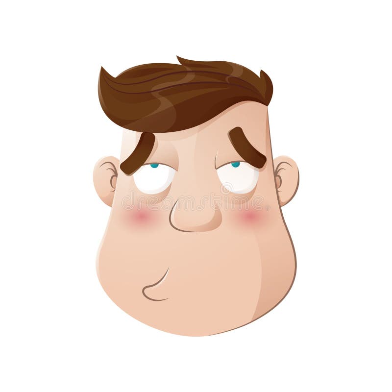 Man Puzzled. Vector Illustration Decorative Design Stock Vector ...