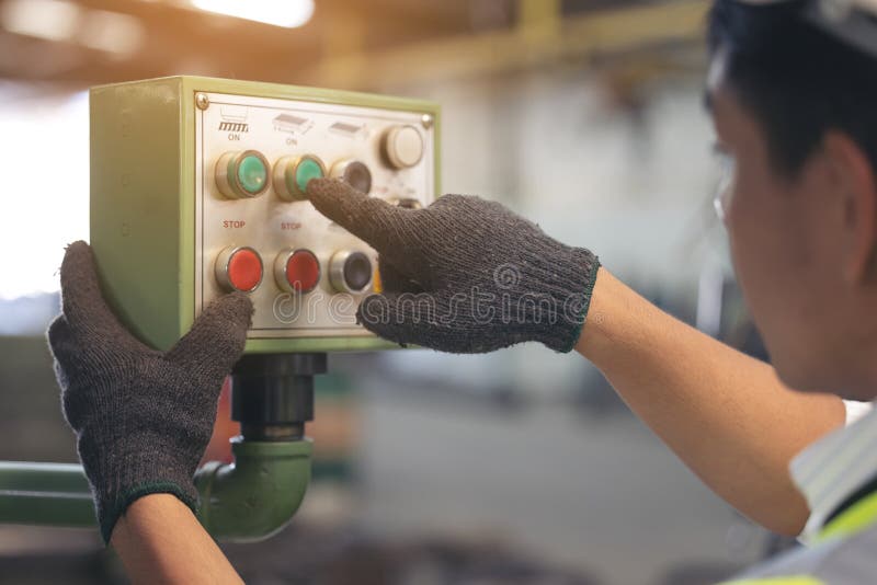 Man Quality Control, Maintenance, Check in Factory, Warehouse Workshop ...