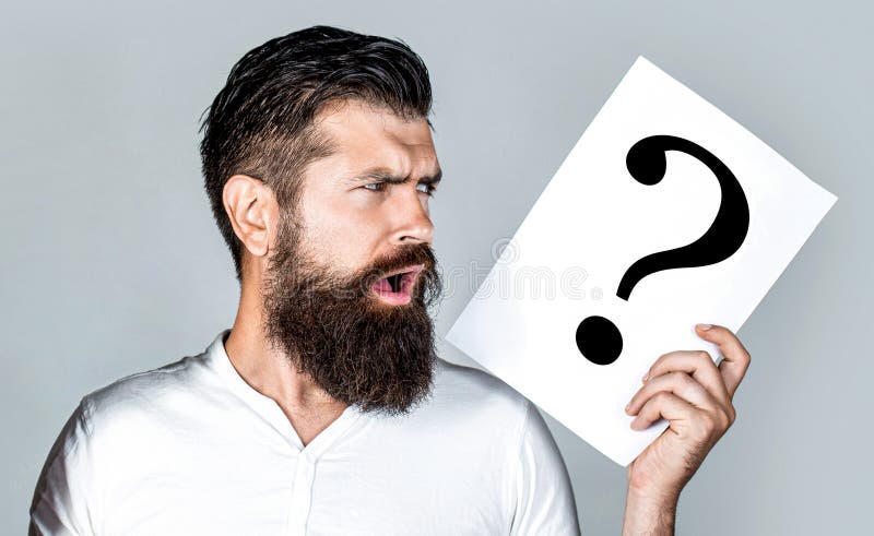 Man Question. Male with Question Marks. Getting Answers. Question Mark ...