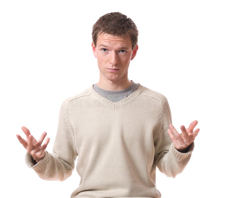 Man questioning stock image. Image of adult, young, questioning - 16995227