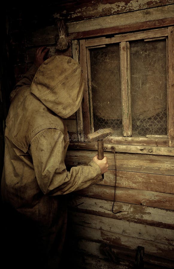 Scary Man Outside Window Stock Photos - Free & Royalty-Free Stock ...