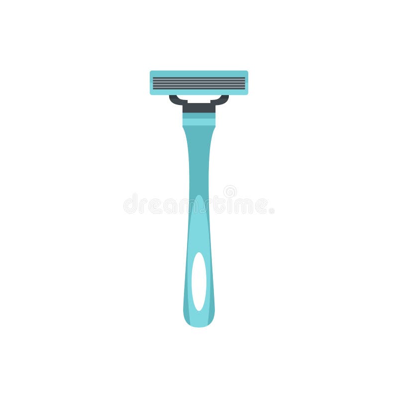 Man razor icon, flat style stock vector. Illustration of groom - 122133516