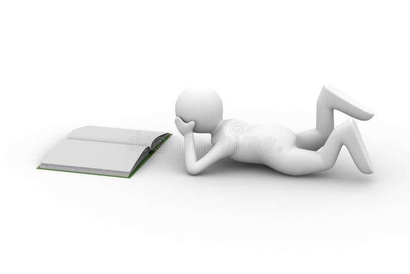 3d White Man Reading Stock Illustrations – 1,389 3d White Man Reading ...
