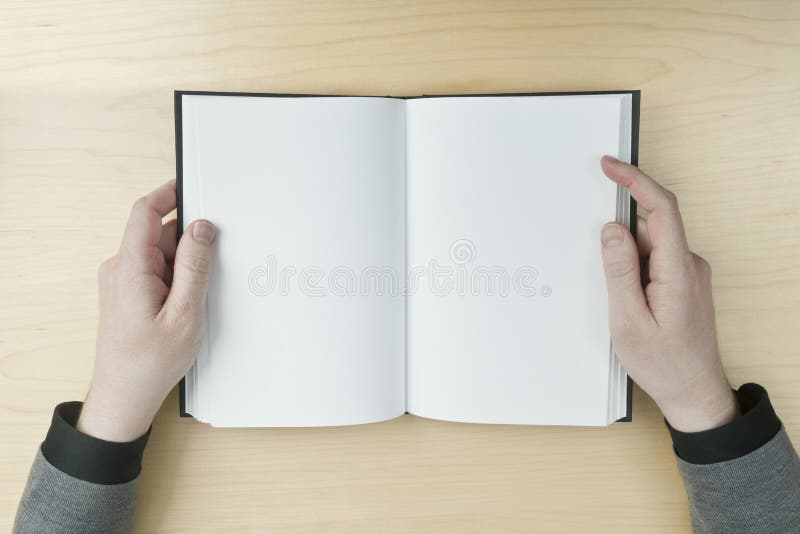 Man reading a blank book stock photo. Image of schoolbook - 19280640