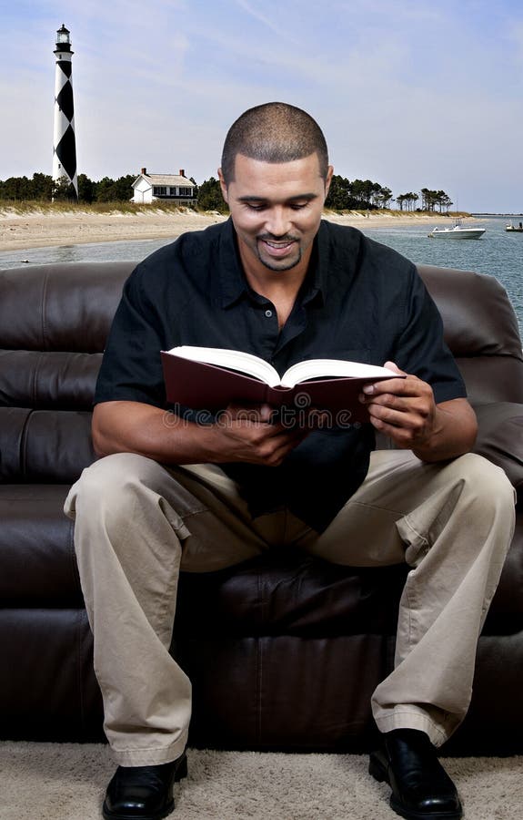 Man Reading a Book stock photo. Image of literature, learn - 15905826