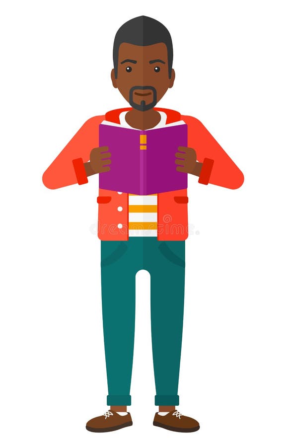 African American Man Cartoon Studying Stock Illustrations – 248 African ...