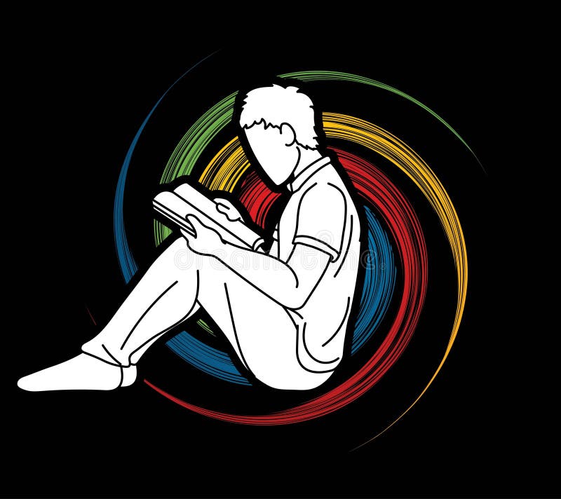 Book Logo Man Reading Stock Illustrations – 1,469 Book Logo Man Reading ...