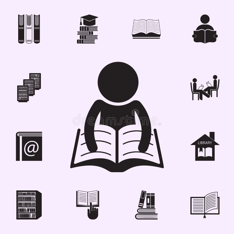 Reading universal stock vector. Illustration of emblem - 13462966