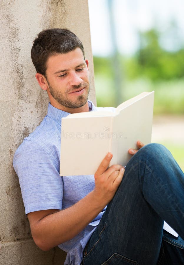 Student Reading a Book stock photo. Image of caucasian - 15449062