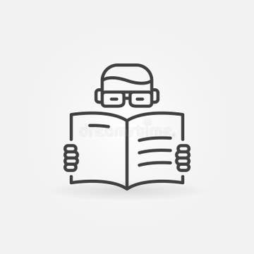 Book Logo Man Reading Stock Illustrations – 1,470 Book Logo Man Reading ...