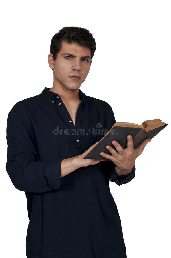 Man Reading a Book stock image. Image of people, college - 83116071