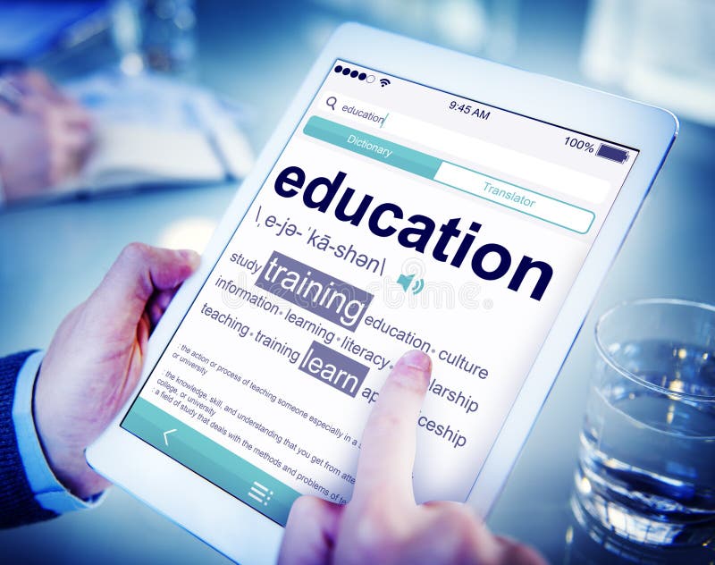 Definition of education stock photo. Image of white, paper - 38419832