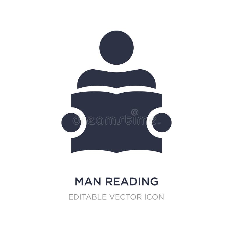 Teacher Reading Icon on White Background. Simple Element Illustration ...