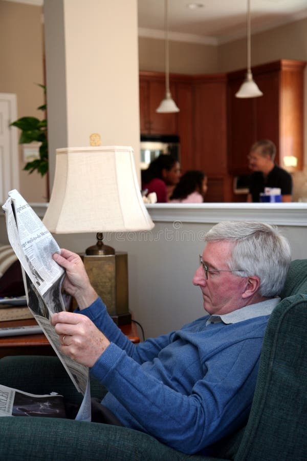 848 Grandfather Reading Newspaper Stock Photos - Free & Royalty-Free ...