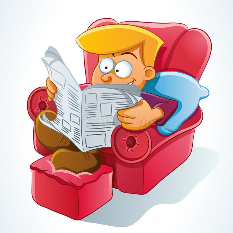 Looking Newspaper Cartoon Stock Illustrations – 450 Looking Newspaper ...