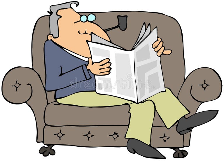 Man Reading Newspaper Cartoon Stock Illustrations – 1,813 Man Reading ...