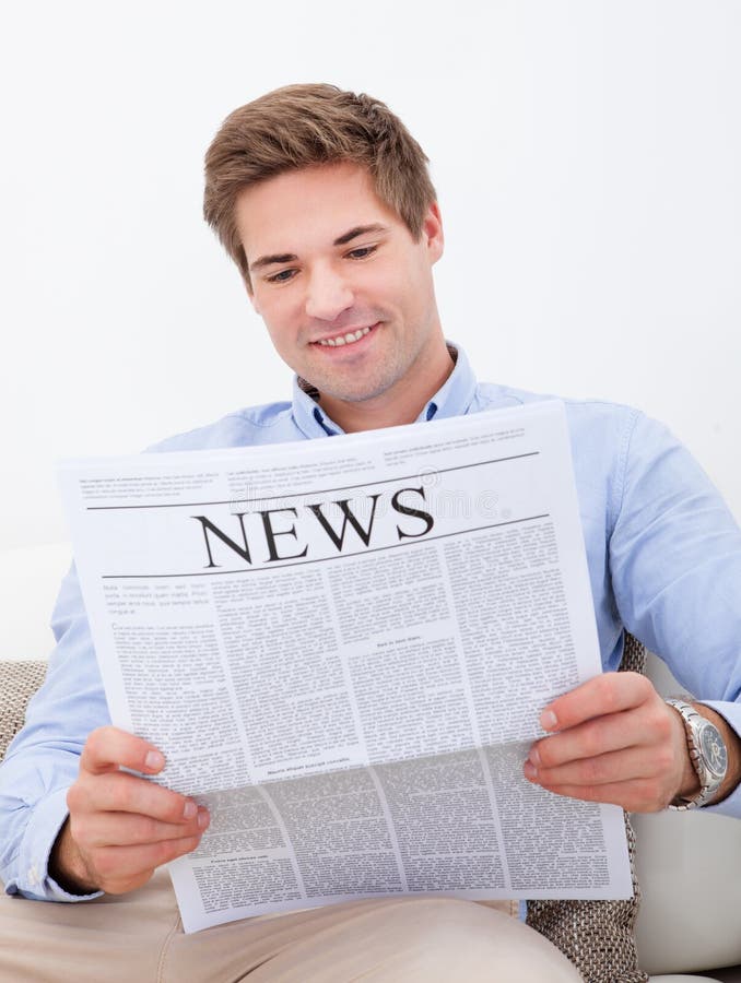 Man Reading Newspaper stock image. Image of importance - 55849173 Man Reading Newspaper stock image. Image of importance - 55849173
