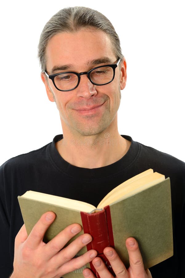 Man is reading stock photo. Image of look, knowledge - 34863082