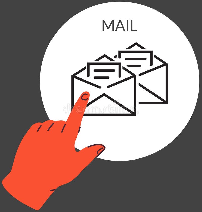 Hands Pull Sheet of Paper from Envelope. Mailing, Communication Via ...