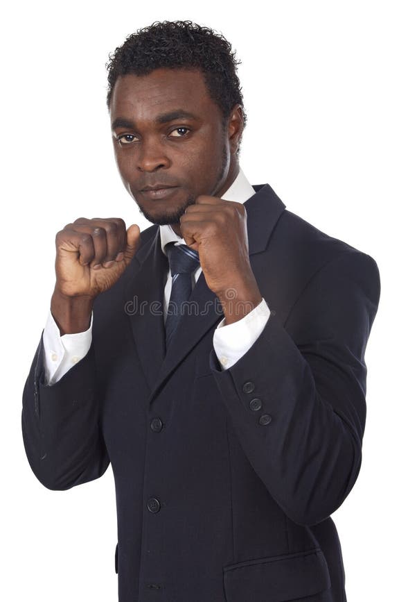 Man ready to fight stock image. Image of gesture, fists - 3503687