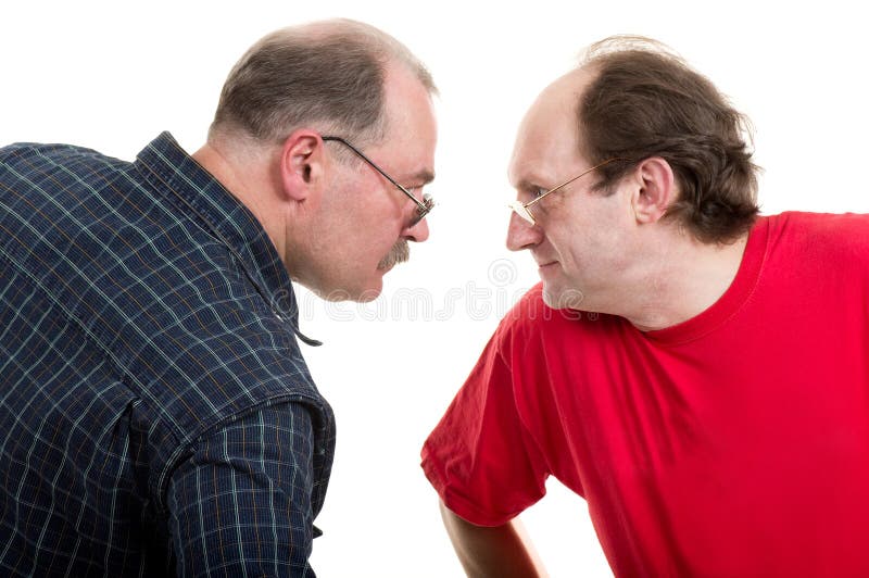 Man ready to have a fight stock image. Image of face - 23961381