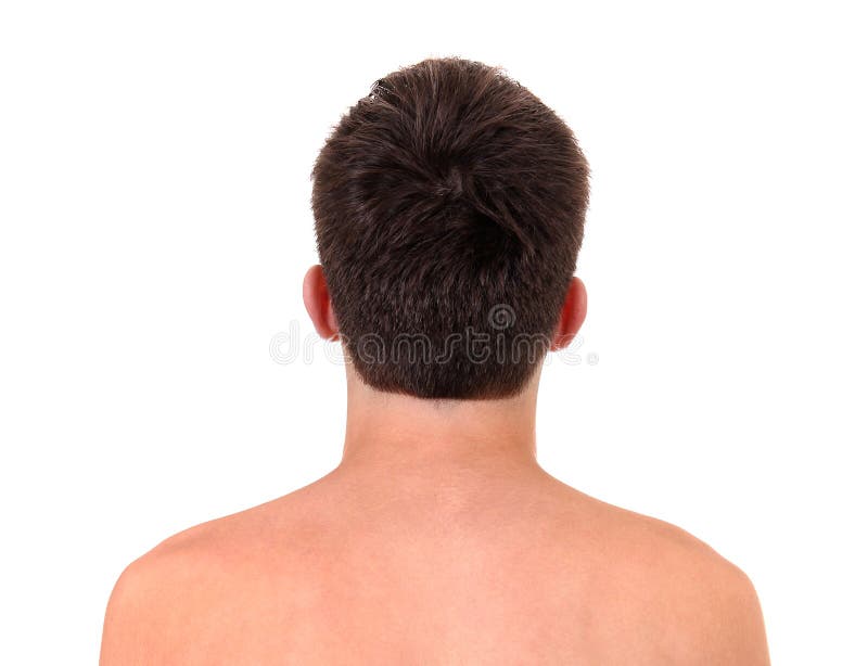 Man Rear View stock image. Image of unclothed, hindhead - 92398565