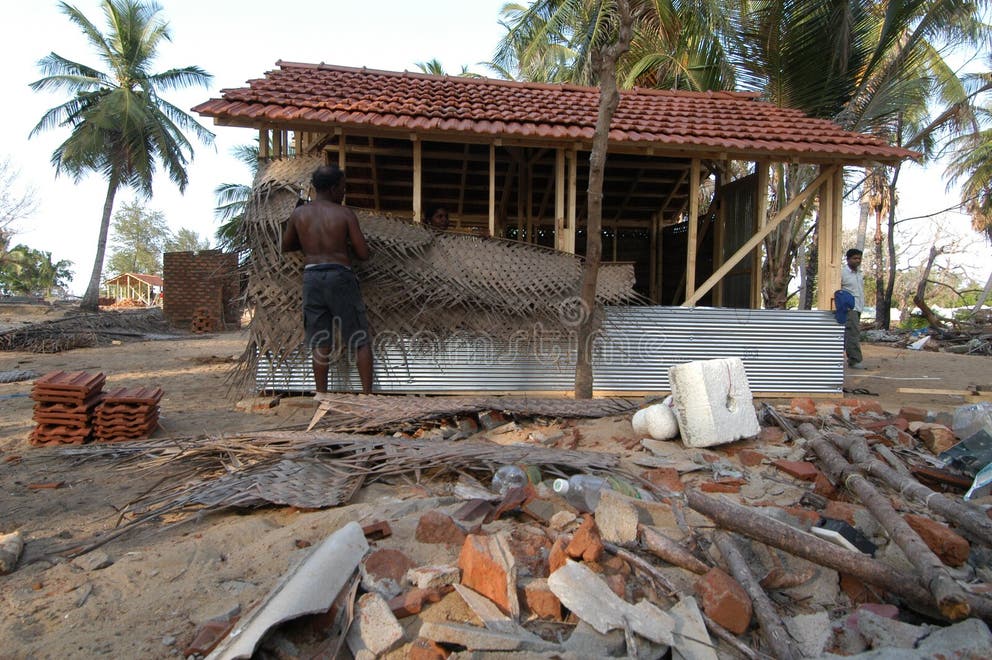 Man Rebuilding editorial photo. Image of laborer, build - 7727556