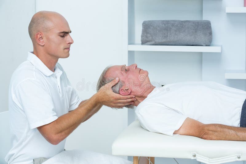 Man receiving head massage stock image. Image of massage - 54257467