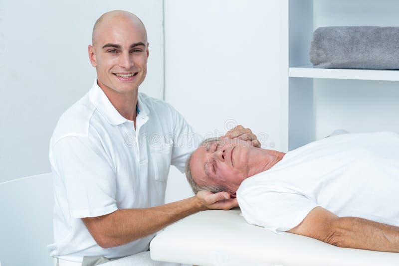 Man receiving head massage stock photo. Image of healthcare - 54261708