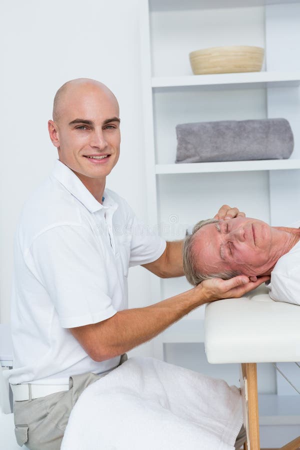 Man receiving head massage stock image. Image of neck - 54759555