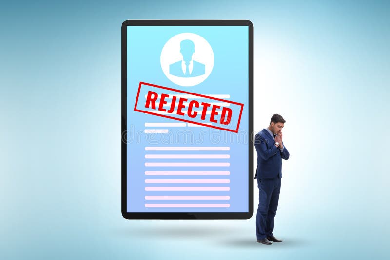 Man Receiving Rejection Notice on His Cv Stock Photo - Image of ...