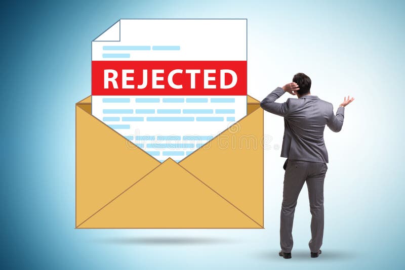 Man Receiving Rejection Notice on His Cv Stock Photo - Image of ...