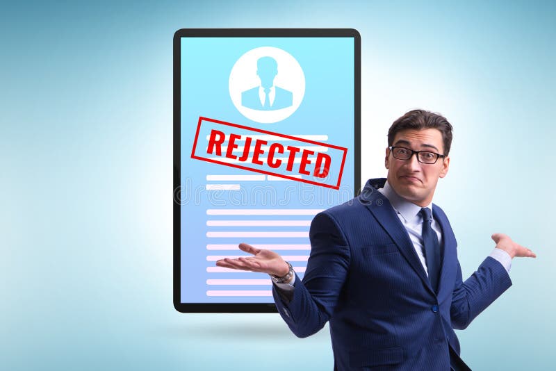 Man Receiving Rejection Notice on His Cv Stock Image - Image of ...