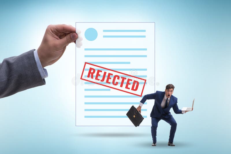 Man Receiving Rejection Notice on His Cv Stock Image - Image of ...