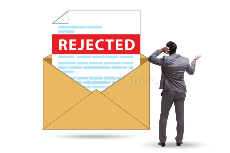 Man Receiving Rejection Notice on His Cv Stock Image - Image of ...