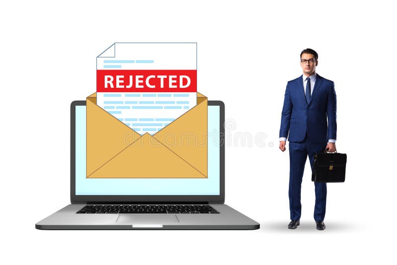 Man Receiving Rejection Notice on His Cv Stock Image - Image of claim ...