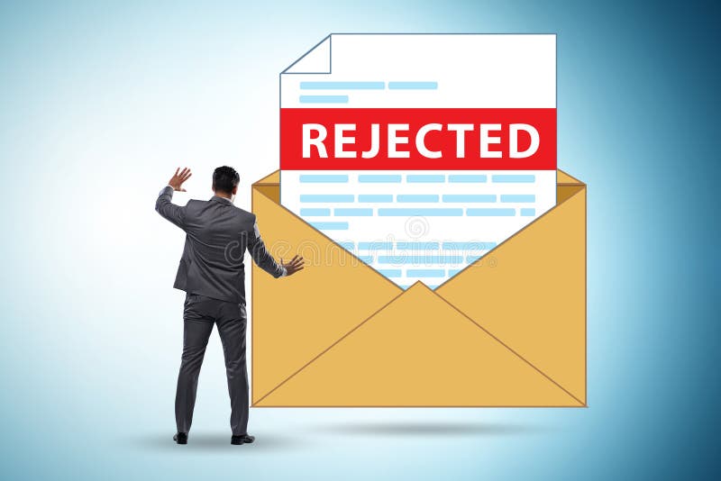 Man Receiving Rejection Notice on His Cv Stock Image - Image of ...
