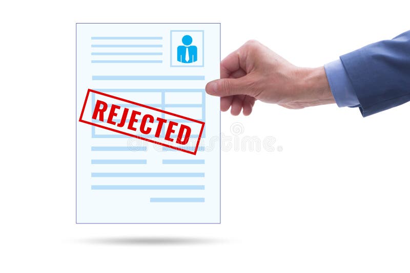 Man Receiving Rejection Notice on His Cv Stock Image - Image of person ...