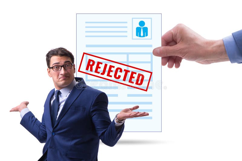 Man Receiving Rejection Notice on His Cv Stock Image - Image of ...