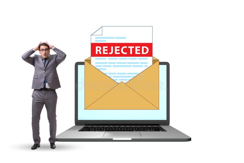 Man Receiving Rejection Notice on His Cv Stock Photo - Image of ...