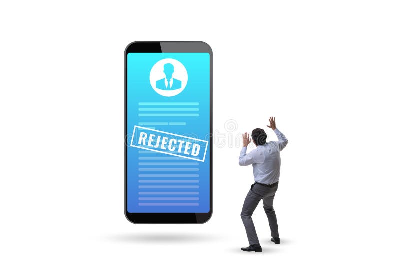 Man Receiving Rejection Notice on His Cv Stock Image - Image of career ...