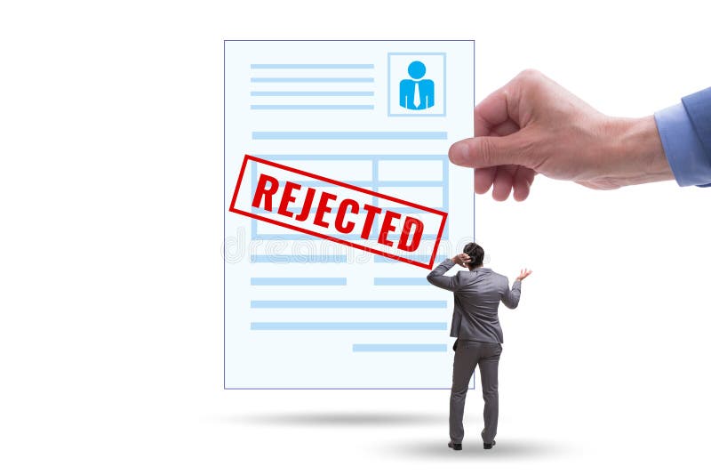 Man Receiving Rejection Notice on His Cv Stock Image - Image of claim ...