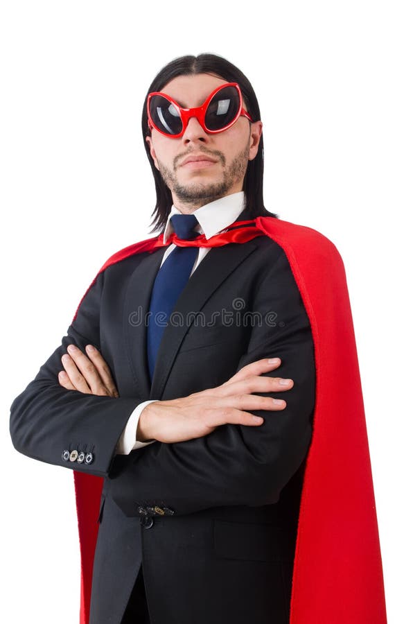 Man in red cover stock image. Image of cover, businessman - 40885867