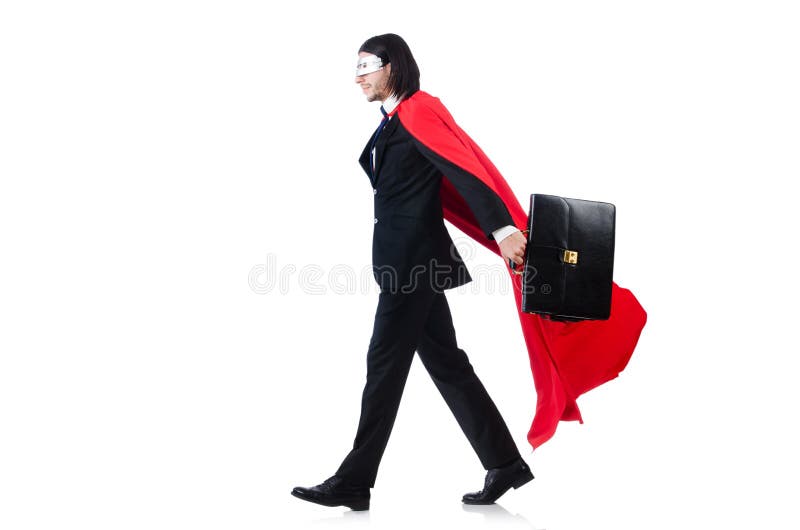 Man in red cover isolated stock image. Image of retro - 41219355