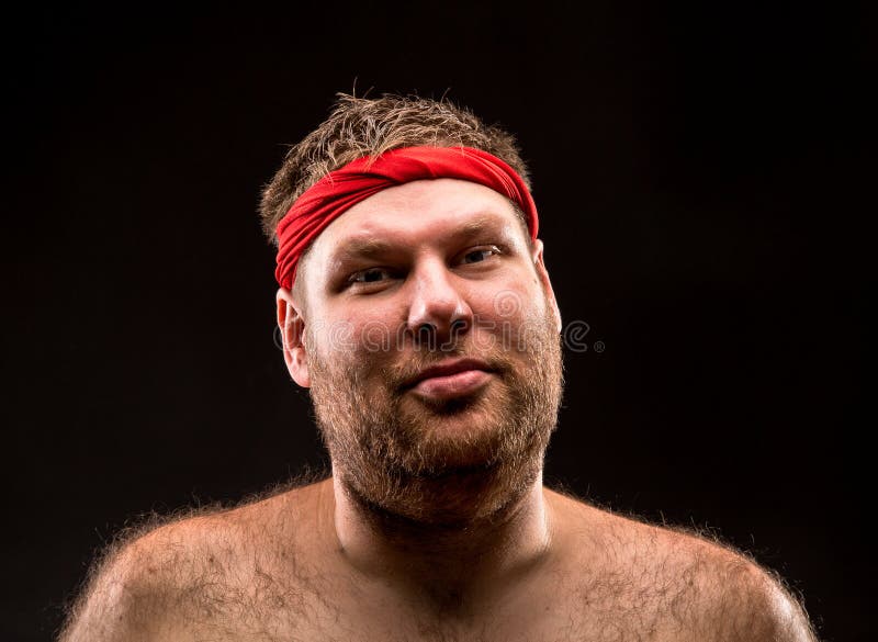 Man with red headband stock photo. Image of person, workout - 38546994