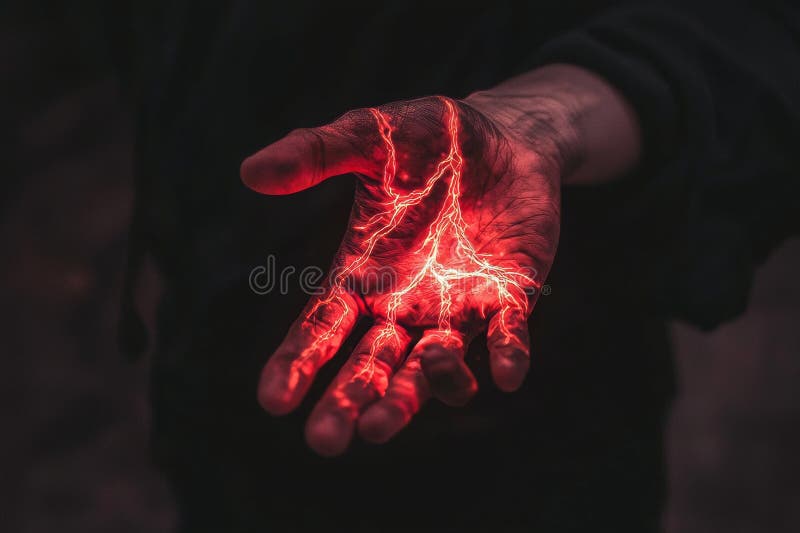 Man with Red Joints in His Hands. Concept of Rheumatism, Gout, Swelling ...