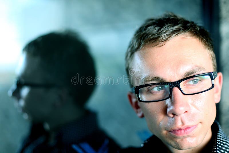 Red Light Reflection Portrait Stock Photo - Image of close, portrait ...