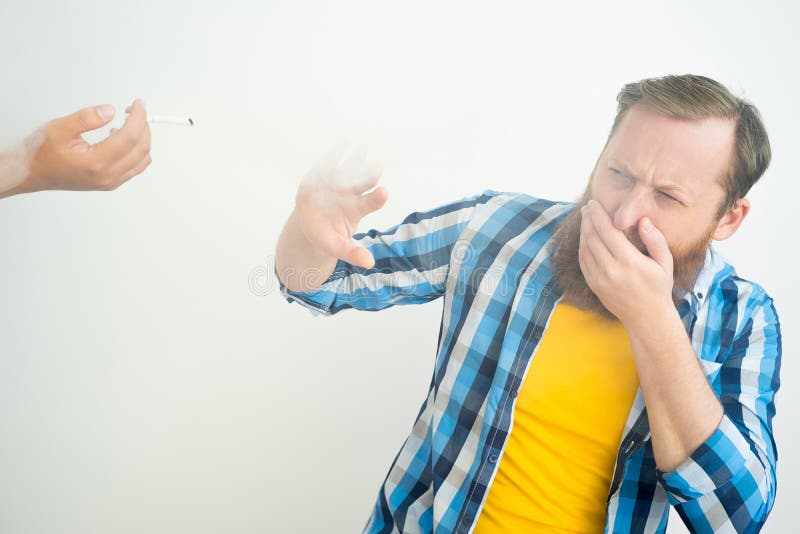 Man refusing a cigarette stock image. Image of hold - 105697457