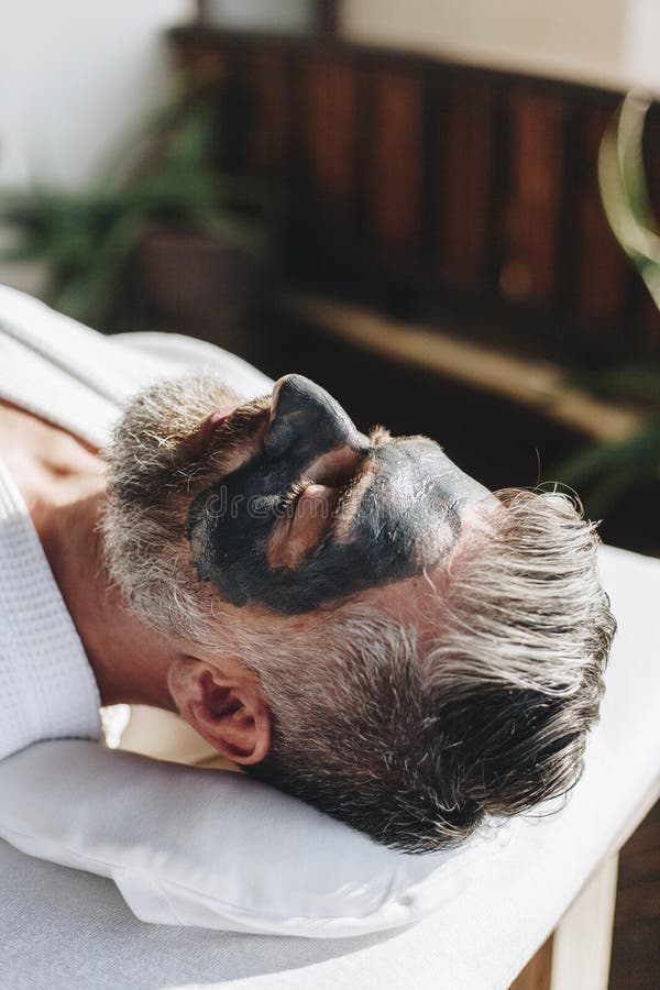 Man Relaxing at a Beauty Spa Stock Photo - Image of luxury, male: 117272438