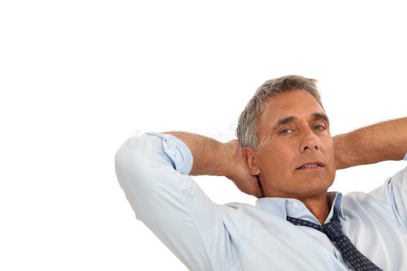 Man relaxing stock photo. Image of hair, everyday, elbow - 33514242